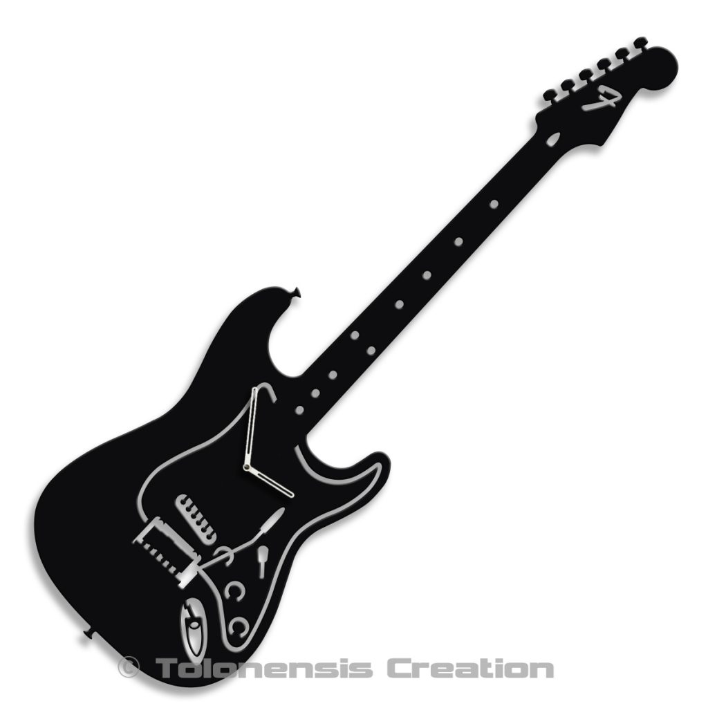 Horloge murale Guitare Fender Statocaster 90cm - Tolonensis Creation