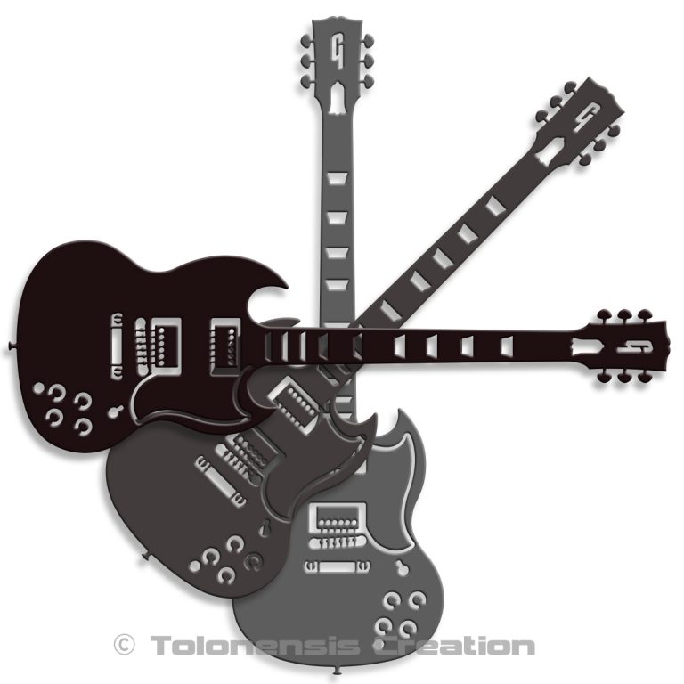 Horloge murale Guitare Fender Jazz Bass 90cm - Tolonensis Creation